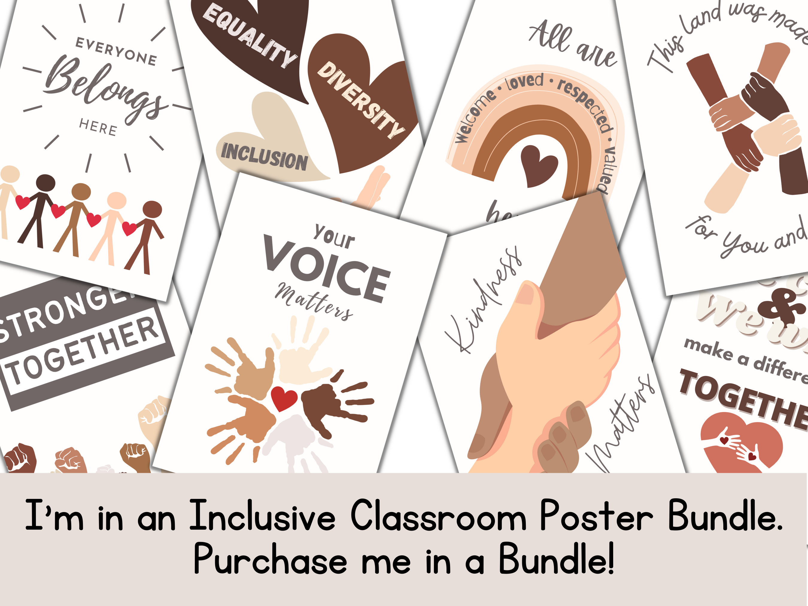 Kindness Matters Classroom Poster Diversity Poster Human - Etsy