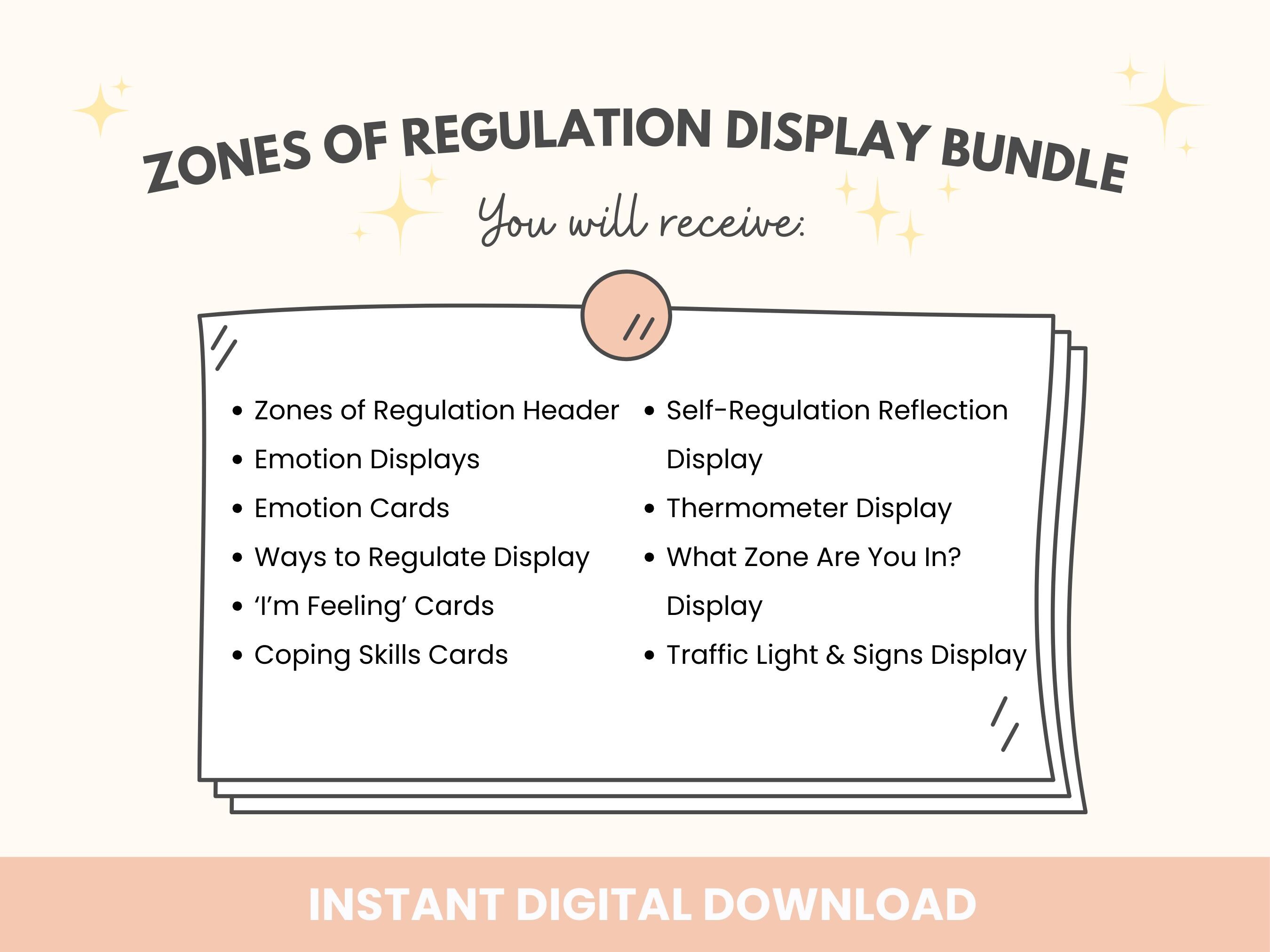 Zones of Regulation Classroom Display: Coping Skills Flashcards ...
