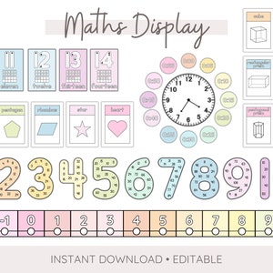 Pastel Rainbow Classroom Decor Bundle (digital Download) - Etsy
