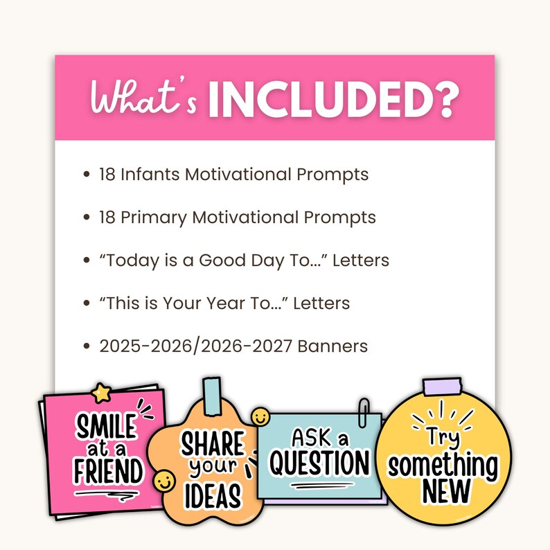Motivational Bulletin Board Kit: Classroom Decor (digital Download) - Etsy