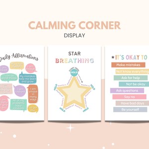 Calming Corner Poster Bundle, Calm Down Kit, Emotion Poster ...