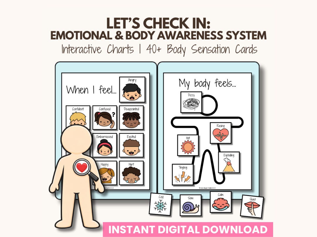 My Feelings and Body Feels Interactive Charts: Let’s Check in Activity ...