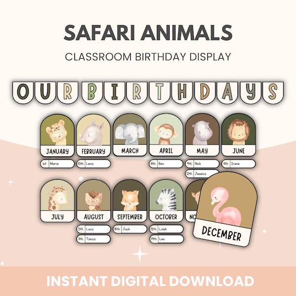 Safari Classroom - Etsy