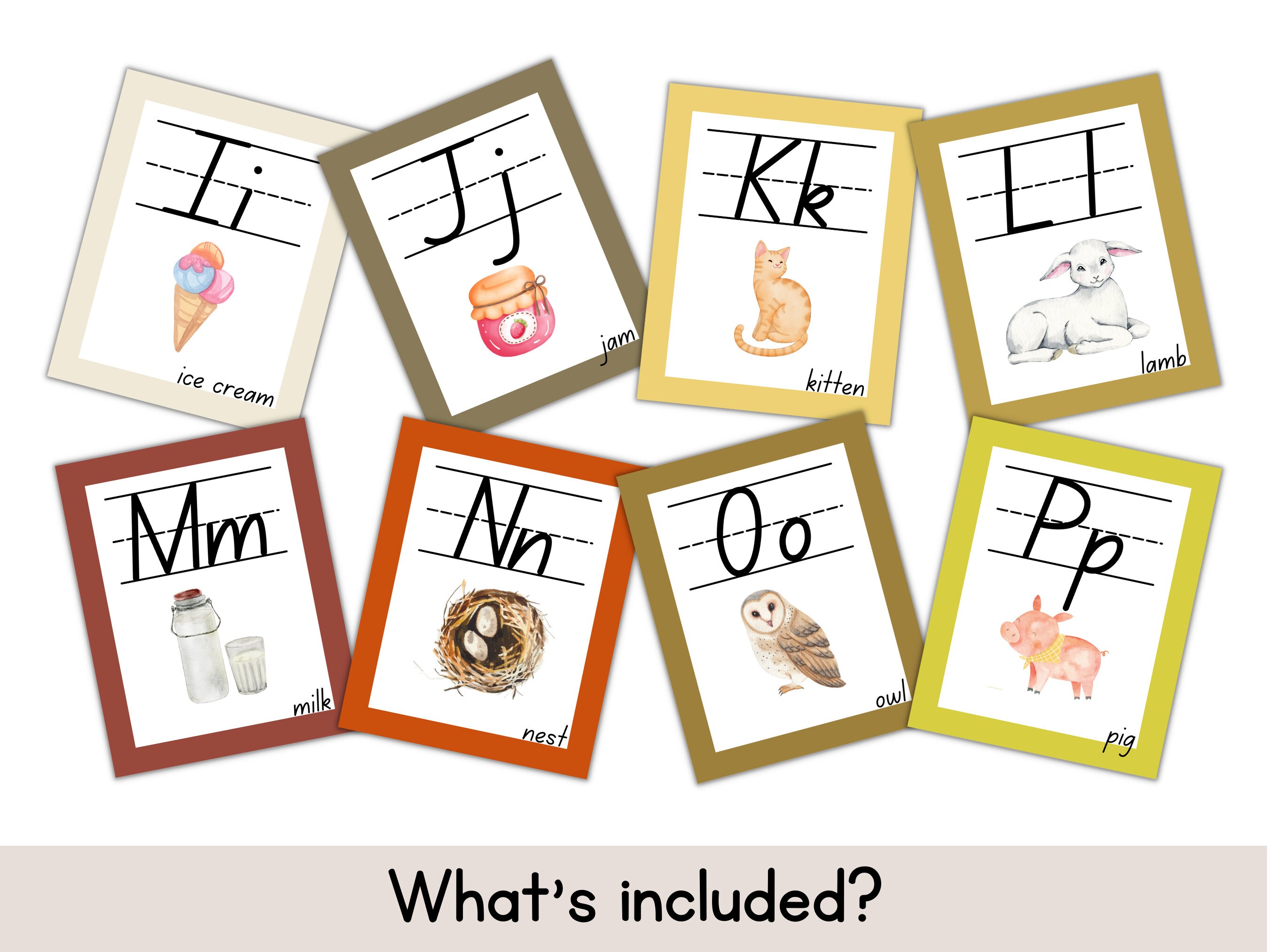 Farm Alphabet Posters Display ABC Alphabet Classroom Decor Alphabet ...