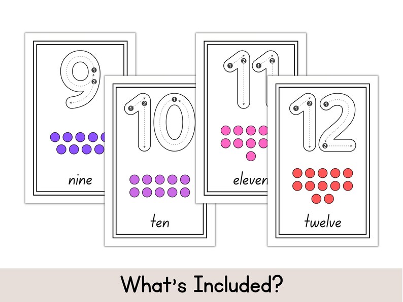 Number Formation Tracing Cards: Montessori Preschool Math (digital ...