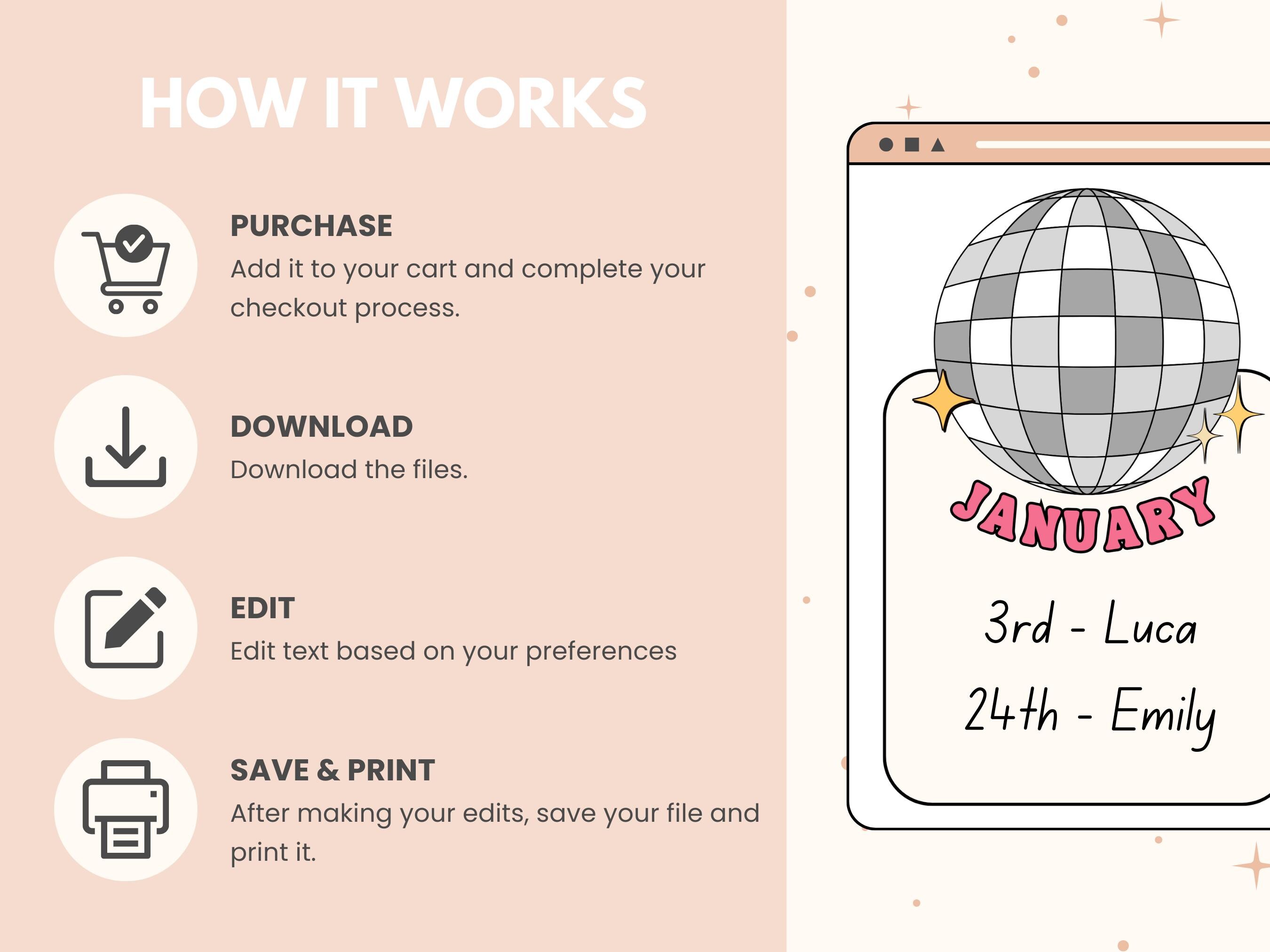 Disco Ball Classroom Birthday Display | Retro Birthday Bulletin Board ...