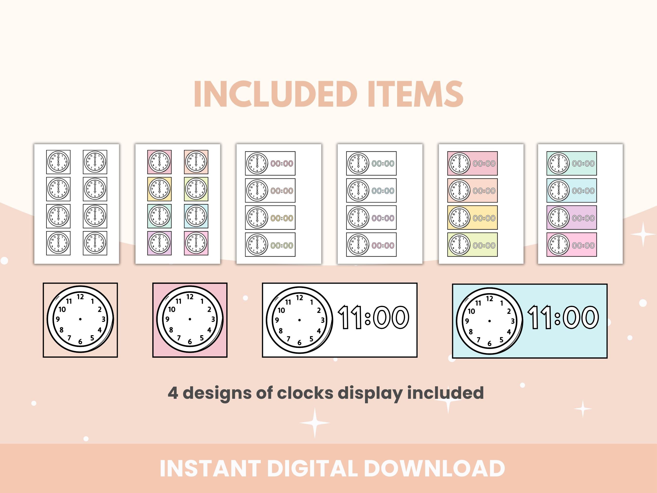 Pastel Rainbow Classroom Schedule Display: Editable Cards (digital ...