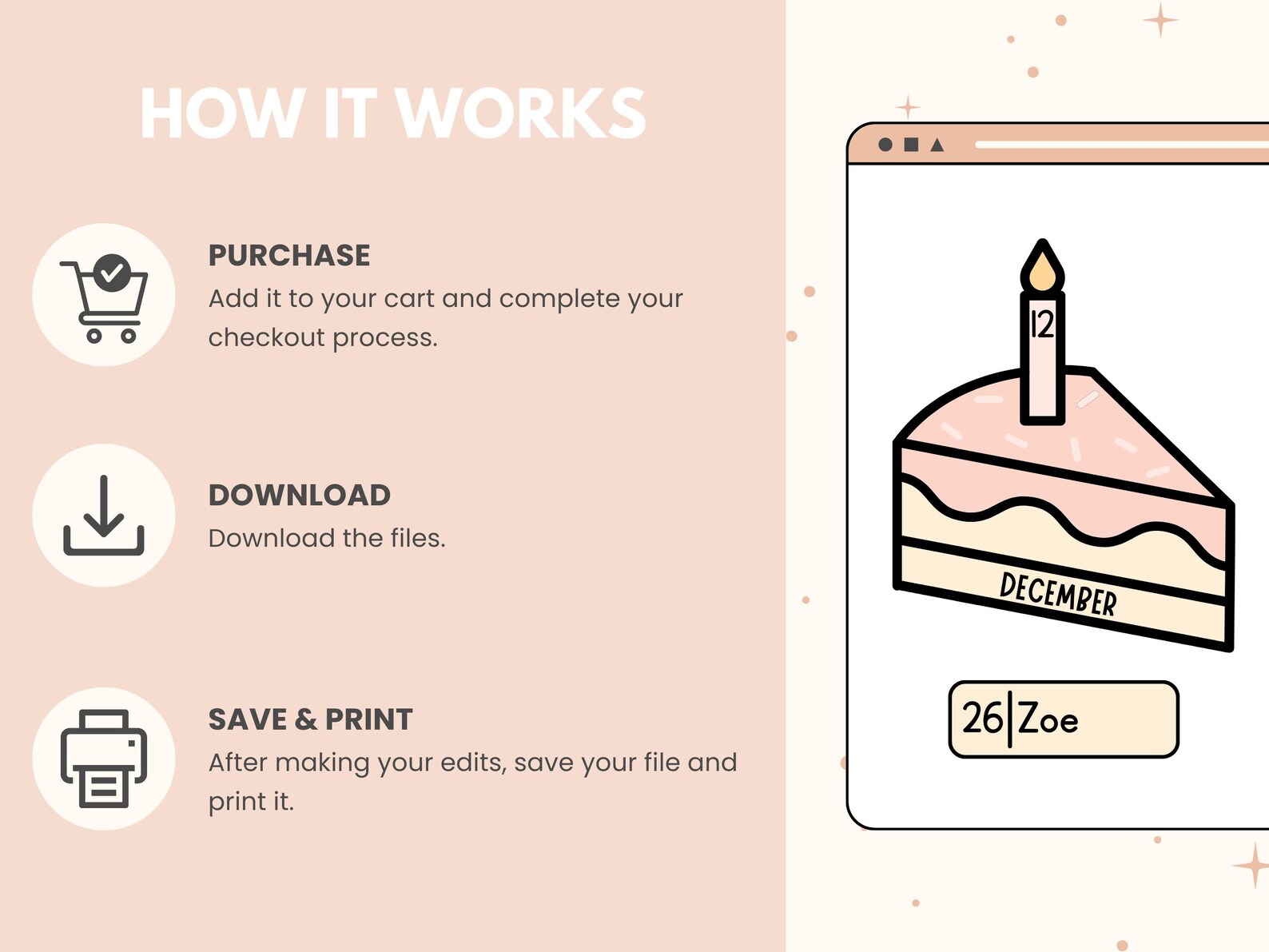 Cake Slice Classroom Birthday Display: Rainbow Classroom Decor (digital ...