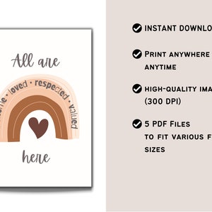 Inclusive Classroom Art, Diversity Poster, Human Equality Art, Kids ...