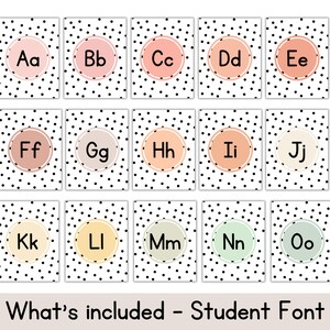 Spotty Boho Alphabet Posters: Classroom Decor (digital Download) - Etsy
