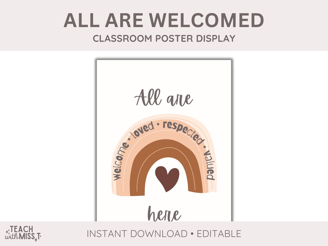Inclusive Classroom Art, Diversity Poster, Human Equality Art, Kids ...