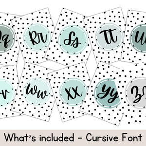 Spotty Boho Alphabet Posters: Classroom Decor (digital Download) - Etsy