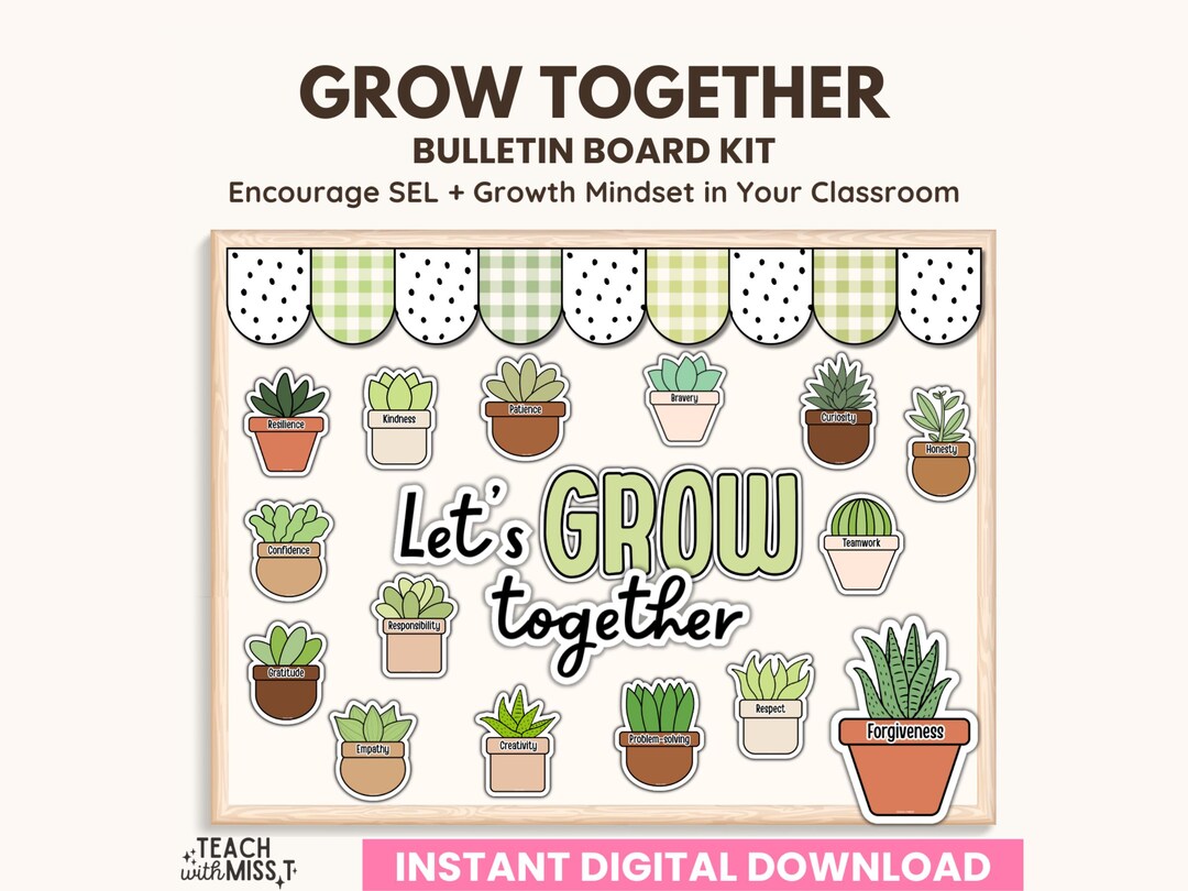 Growth Mindset Bulletin Board Kit: Classroom Decor (digital Download - Etsy