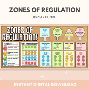 Zones of Regulation Display Bundle | Emotion Display School Pack ...