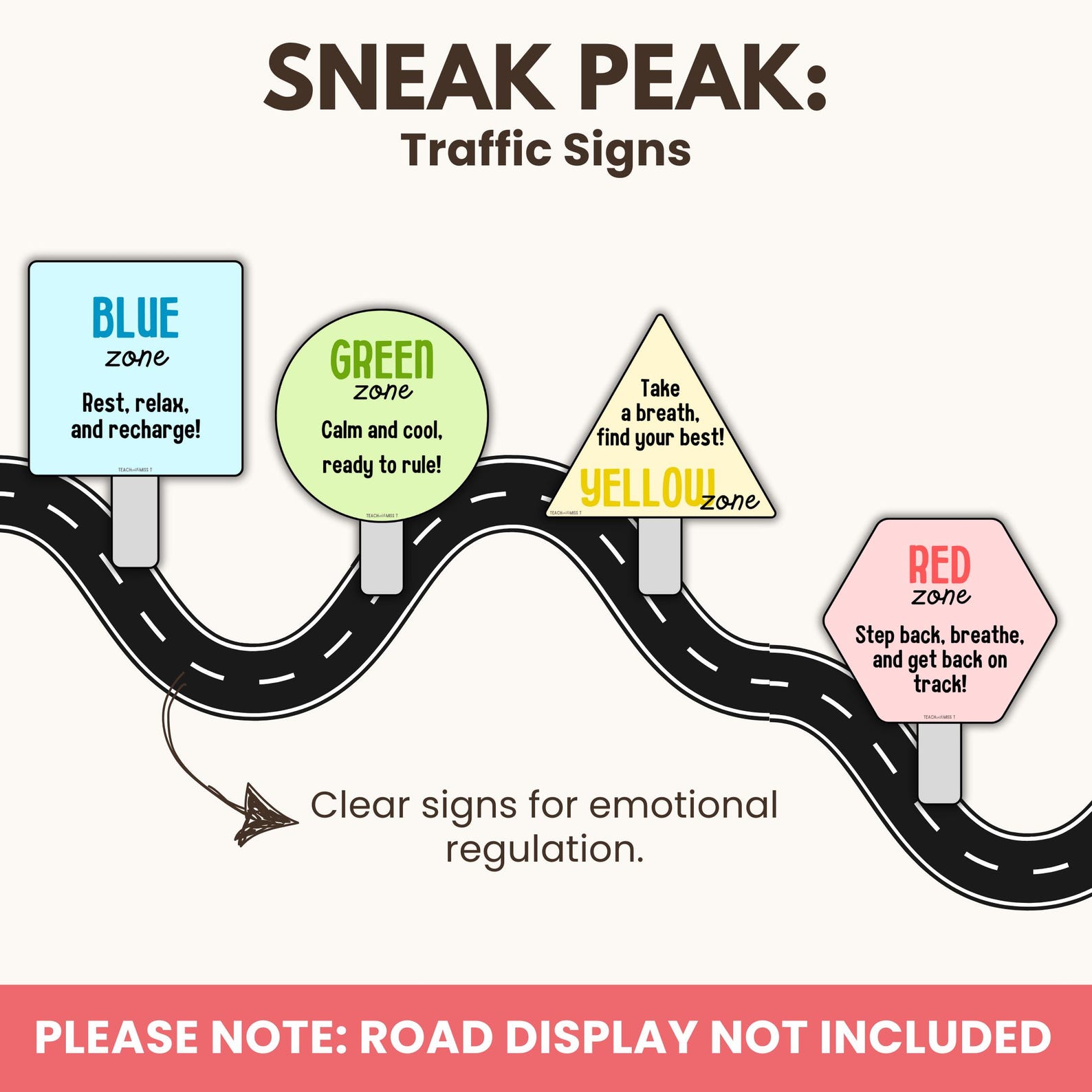 Zones of Regulation Display Bundle | Emotion Display School Pack ...