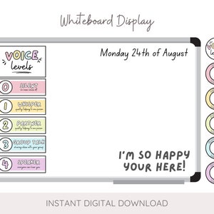 Voice Level Chart for Classroom Management Display Noise Level Chart ...