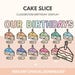 Cake Slice Classroom Birthday Display: Rainbow Classroom Decor (digital ...