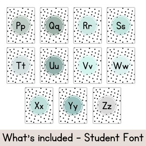 Spotty Boho Alphabet Posters: Classroom Decor (digital Download) - Etsy