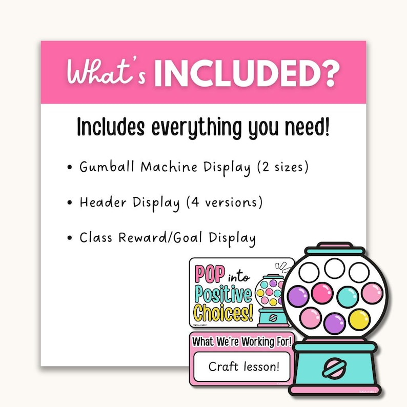 Gumball Classroom Reward System: Positive Behavior Management (digital ...