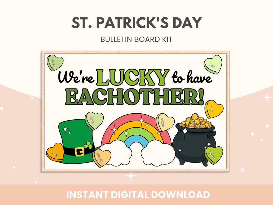 St Patricks Day Classroom Decor | Classroom Bulletin Board St Patricks ...