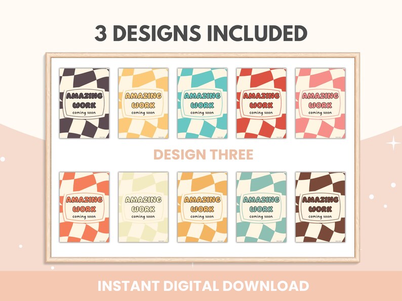 Groovy Retro Amazing Work Coming Soon Posters | Groovy Retro Bulletin ...