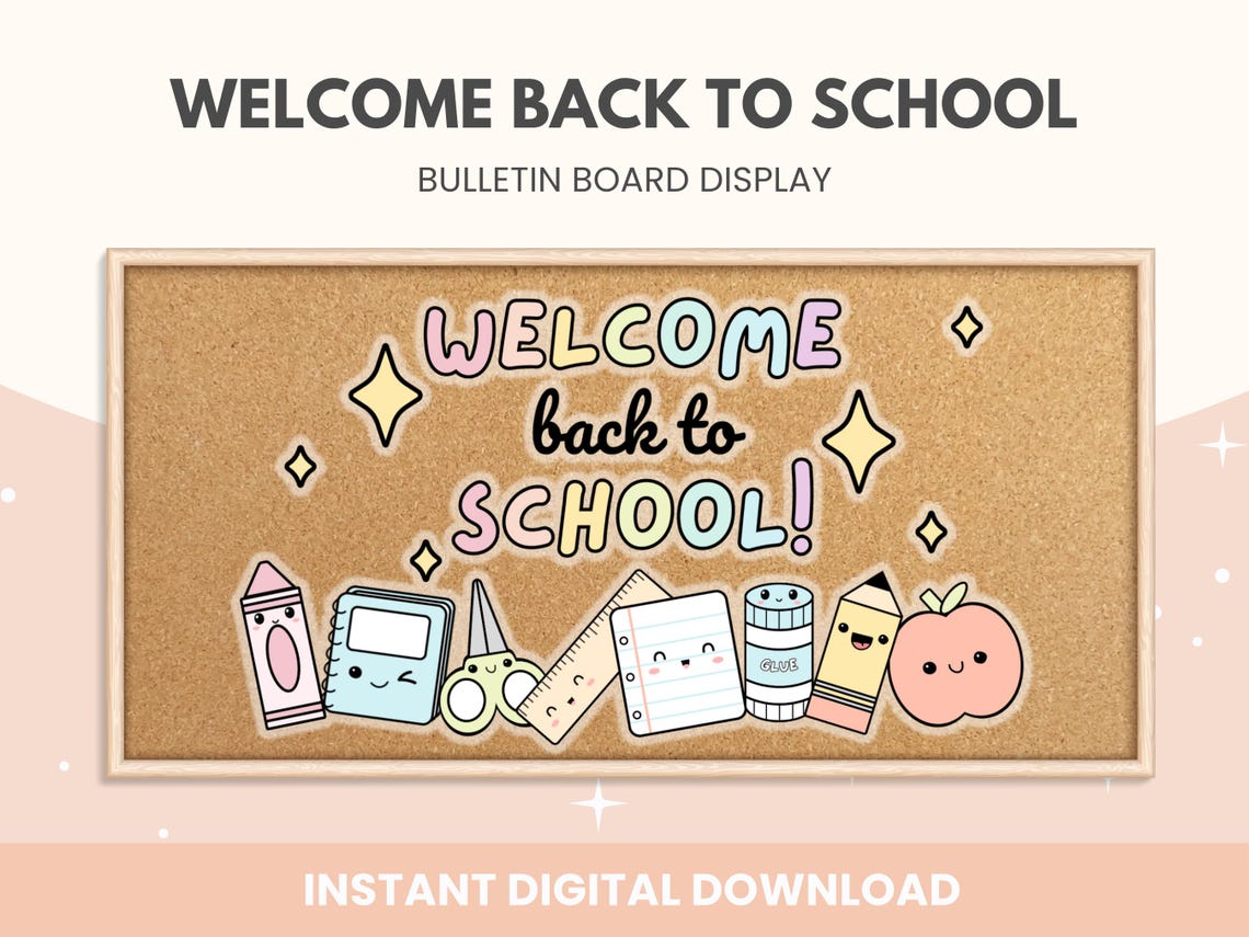 Welcome Back to School Bulletin Board Display Bundle First Day of ...