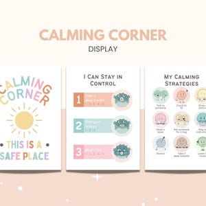 Calming Corner Poster Bundle, Calm Down Kit, Emotion Poster ...