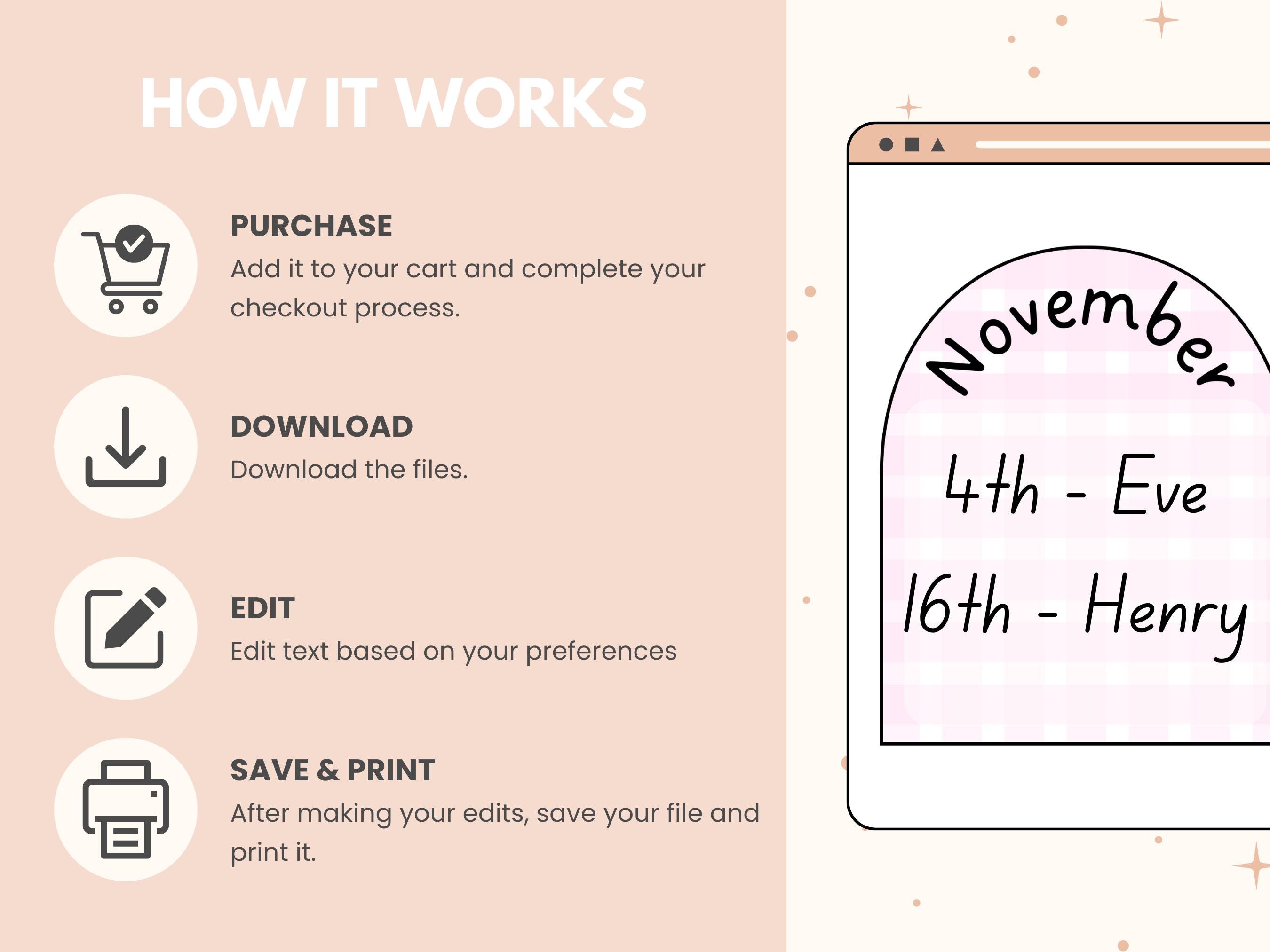 Pastel Gingham Classroom Birthday Display (digital Download) - Etsy