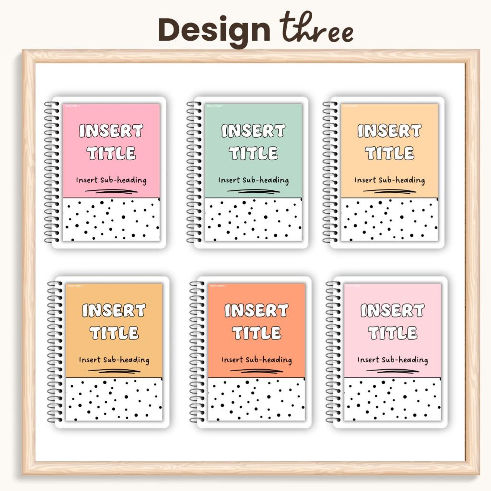 Spotty Boho Binder Covers and Spines: Editable Teacher Printables ...