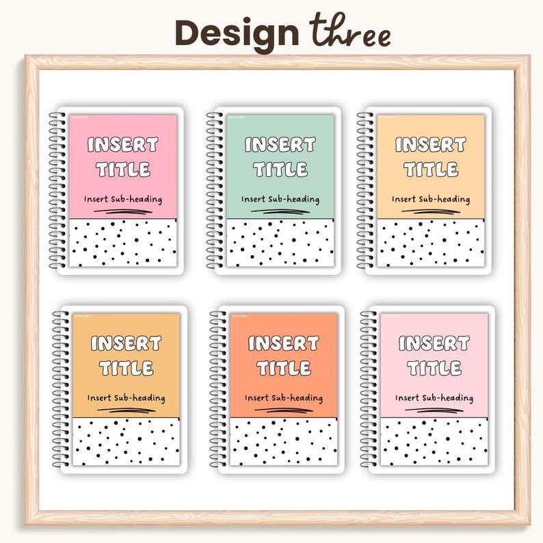 Spotty Boho Binder Covers and Spines: Editable Teacher Printables ...