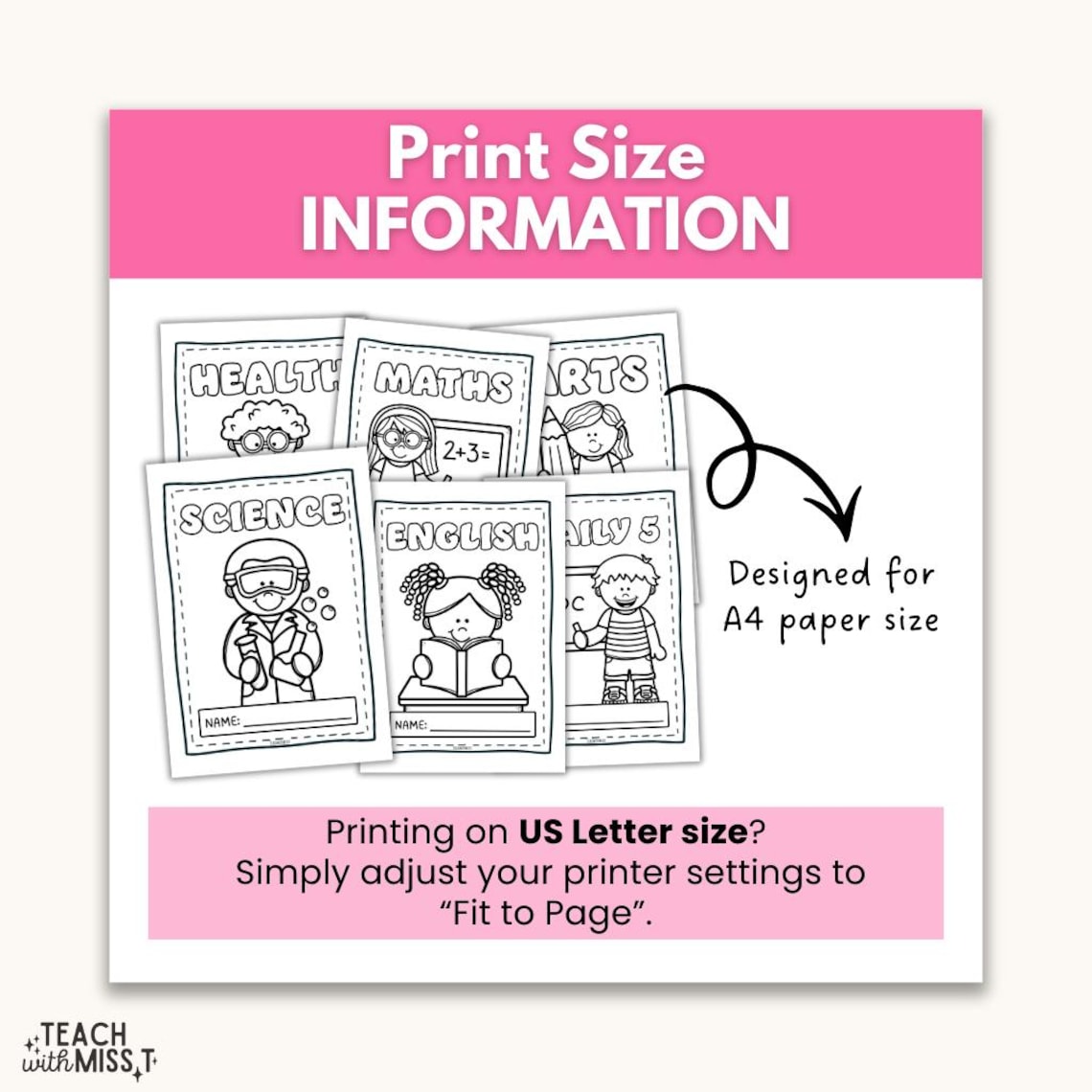 Student Book Covers | Workbook Covers | Subject Covers | Classroom ...