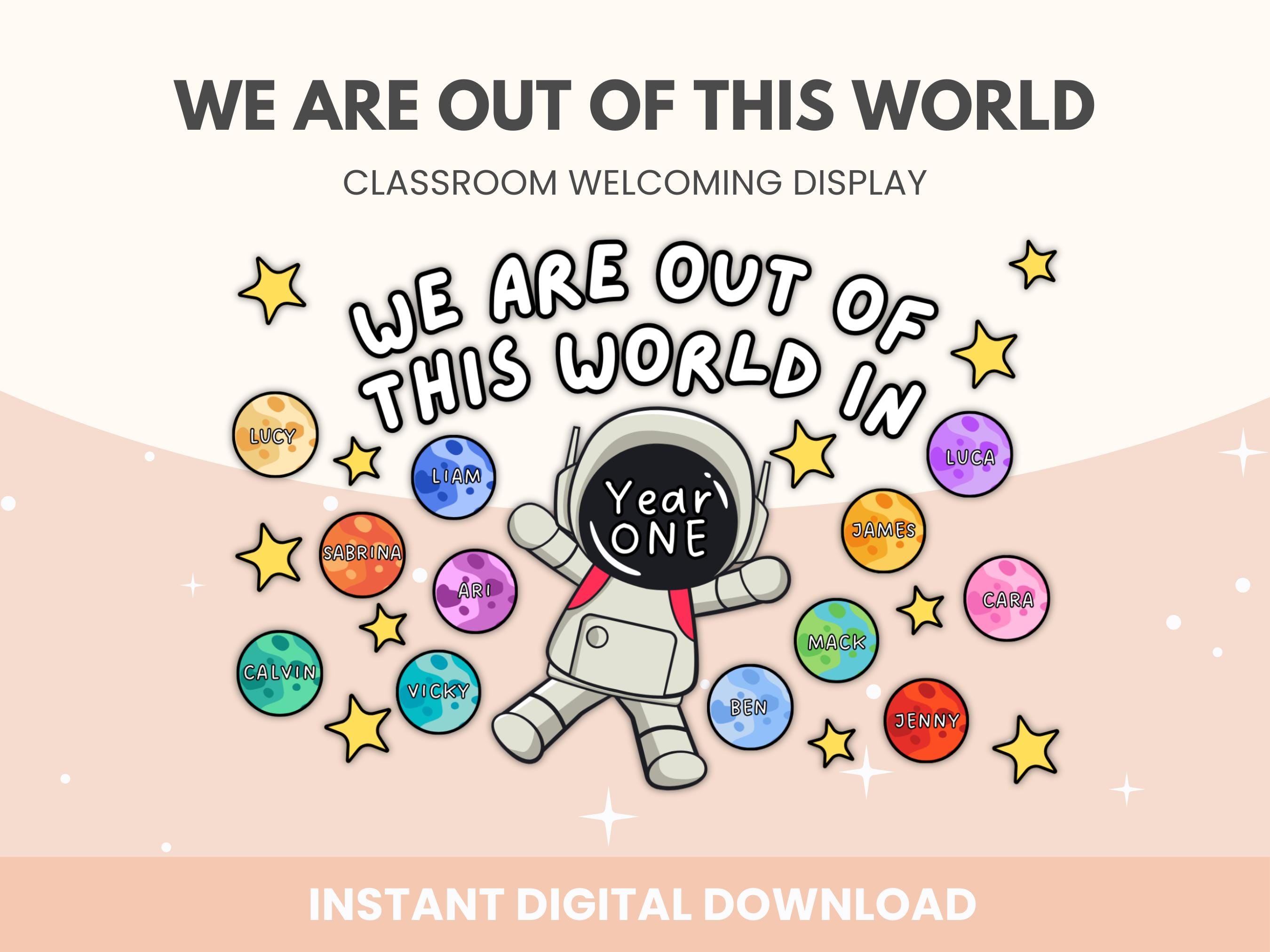 Space Classroom Door Display: 'out of This World' Theme (digital ...
