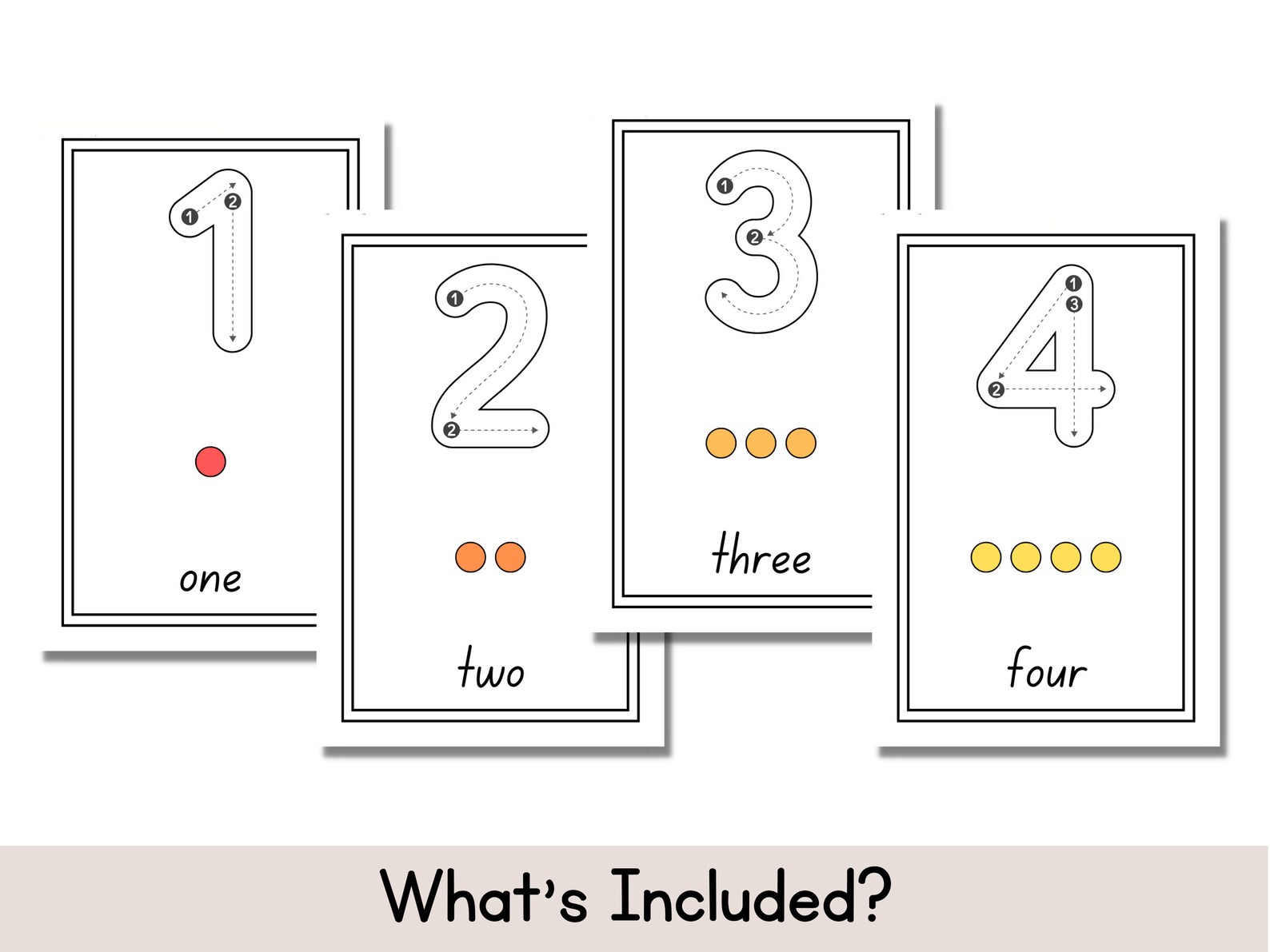 Number Formation Tracing Cards Printable | Montessori Learning ...