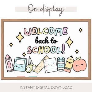 Welcome Back to School Bulletin Board Display Bundle First Day of ...