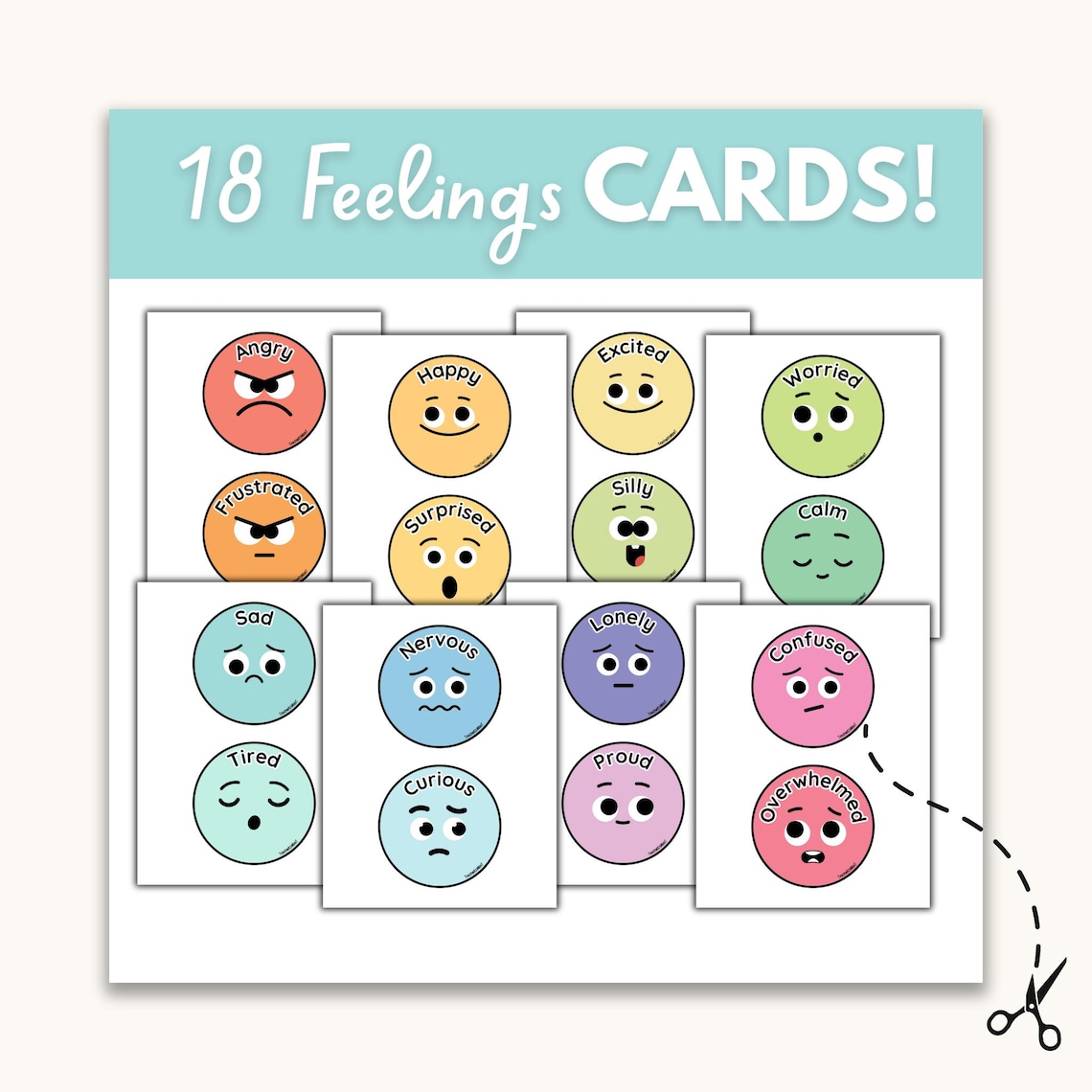 Feelings Bulletin Board Kit: Social Emotional Learning, Rainbow ...