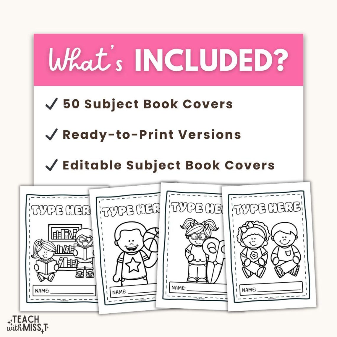 Student Book Covers | Workbook Covers | Subject Covers | Classroom ...