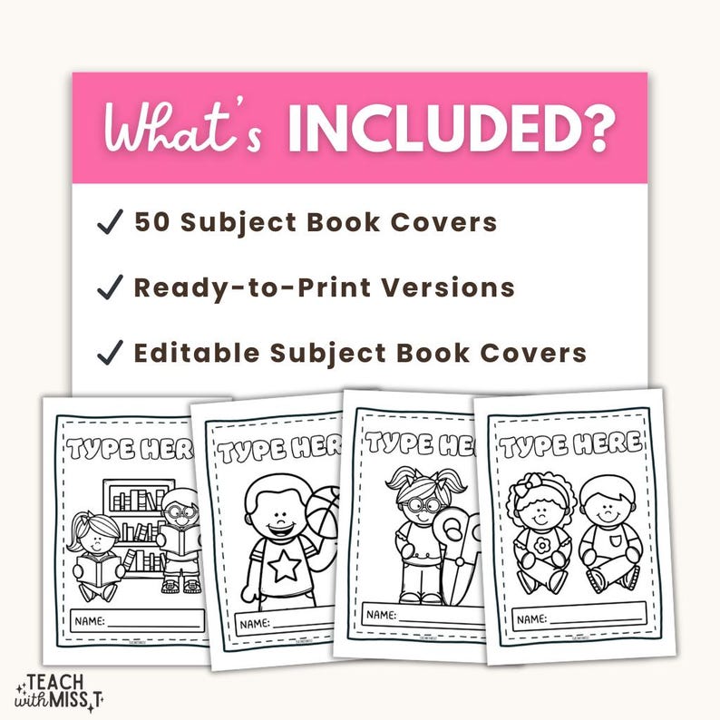 Student Book Covers | Workbook Covers | Subject Covers | Classroom ...