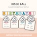 Disco Ball Classroom Birthday Display | Retro Birthday Bulletin Board ...