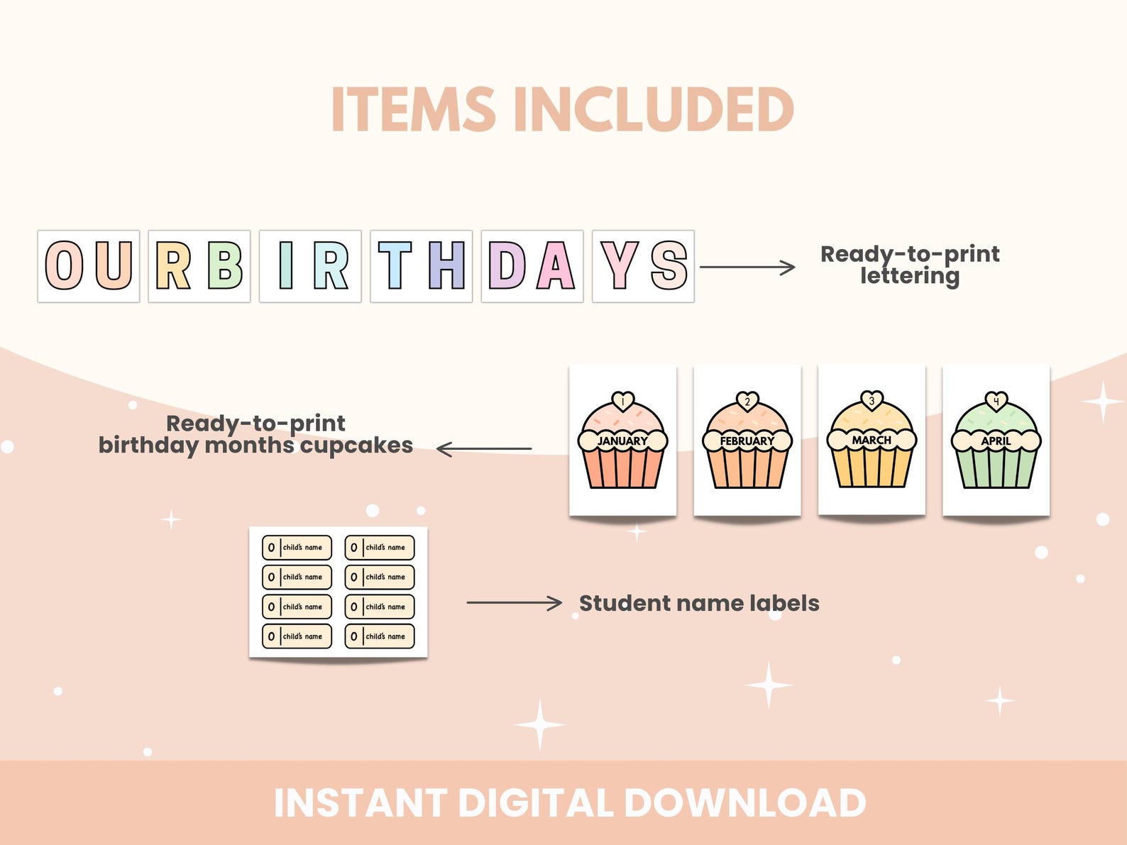 Cupcake Classroom Birthday Display Pack | Classroom Bulletin Board ...