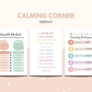 Calming Corner Poster Bundle, Calm Down Kit, Emotion Poster ...