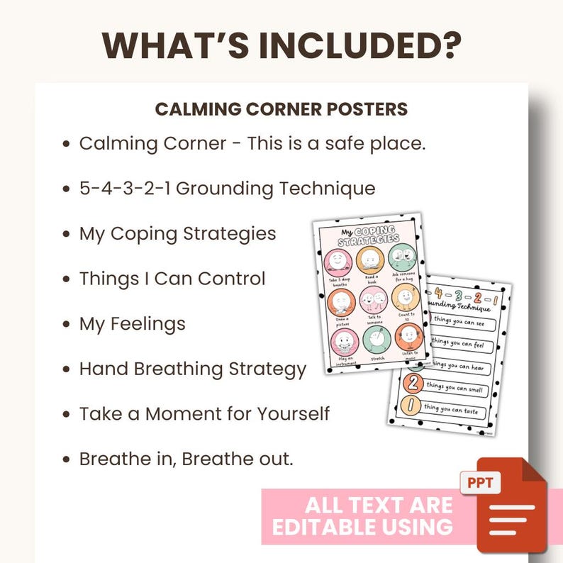 Boho Calming Corner Posters: Classroom Decor Set (digital Download) - Etsy