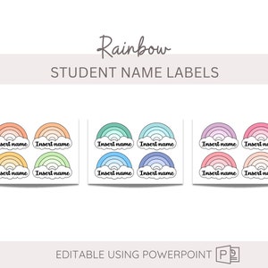 Rainbow Classroom Door Display Editable Bundle We Are a Rainbow of ...