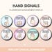 Watercolour Classroom Hand Signals Display | Hand Signals Classroom ...