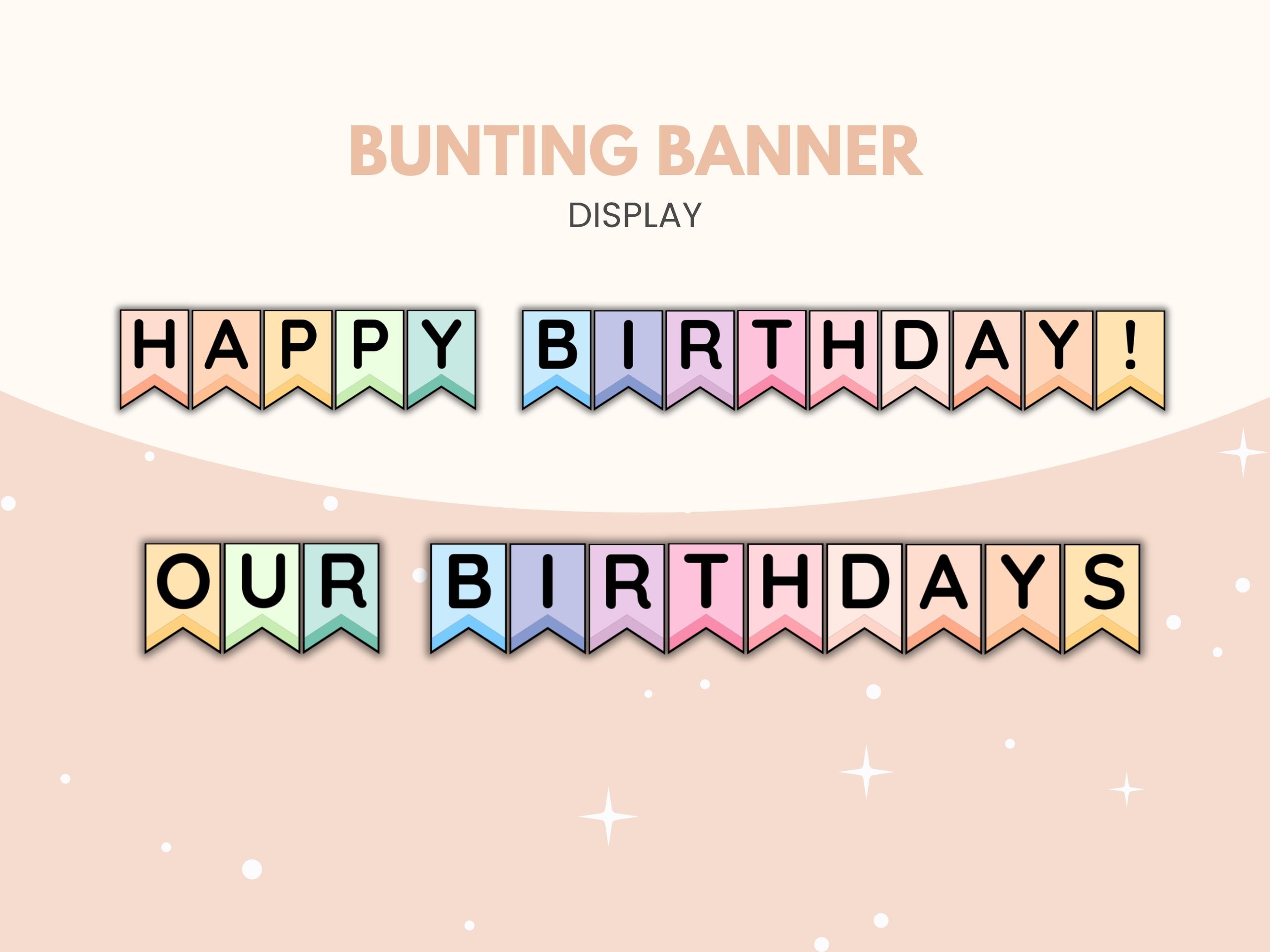 Rainbow Classroom Birthday Display: Bulletin Board Decor (digital ...