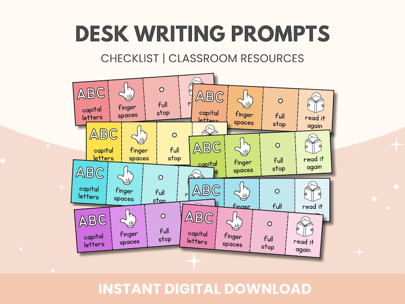 Writing Prompts Printables| Student Desk Writing Prompts | Teacher ...