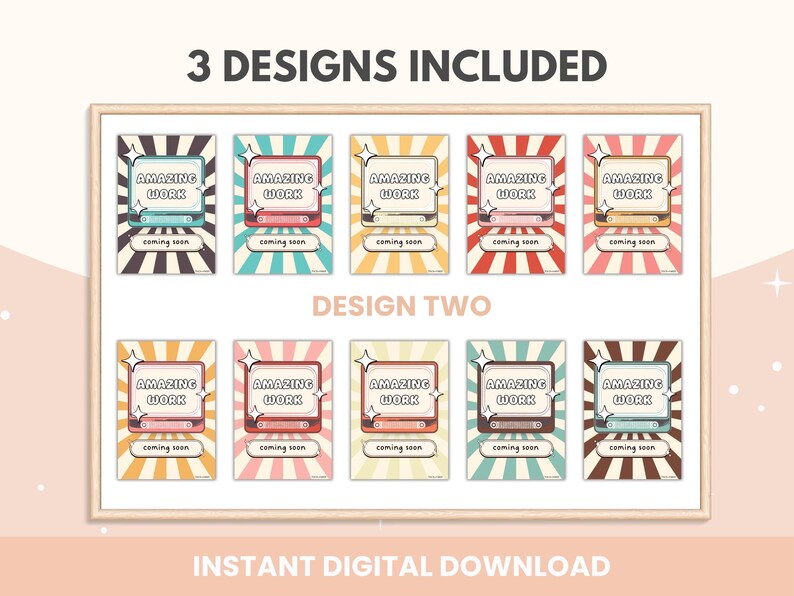Groovy Retro Amazing Work Coming Soon Posters | Groovy Retro Bulletin ...