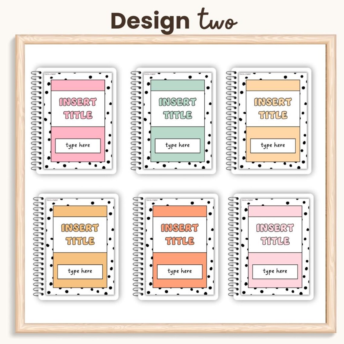 Spotty Boho Binder Covers and Spines: Editable Teacher Printables ...