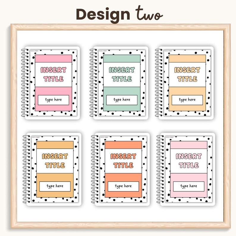Spotty Boho Binder Covers and Spines: Editable Teacher Printables ...