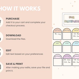 Pastel Rainbow Classroom Birthday Display Bulletin Board | Back to ...