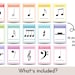 Music Notes Poster Set: Classroom Decor (digital Download) - Etsy